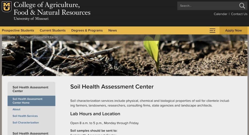 MU Soil Health Assessment Center | Center for Regenerative Agriculture